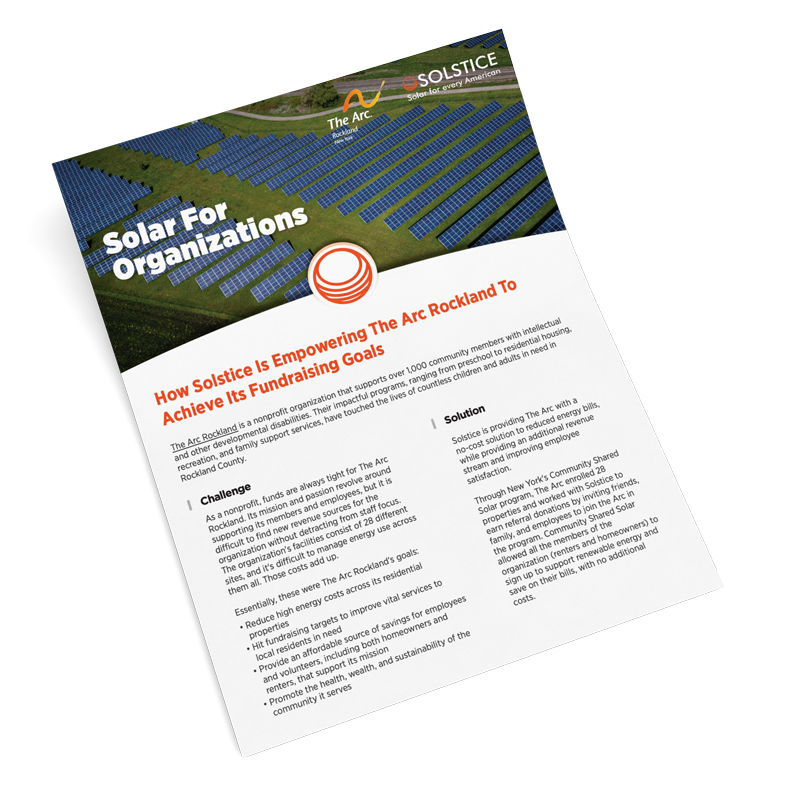 Arc Rockland Success Story - Solstice